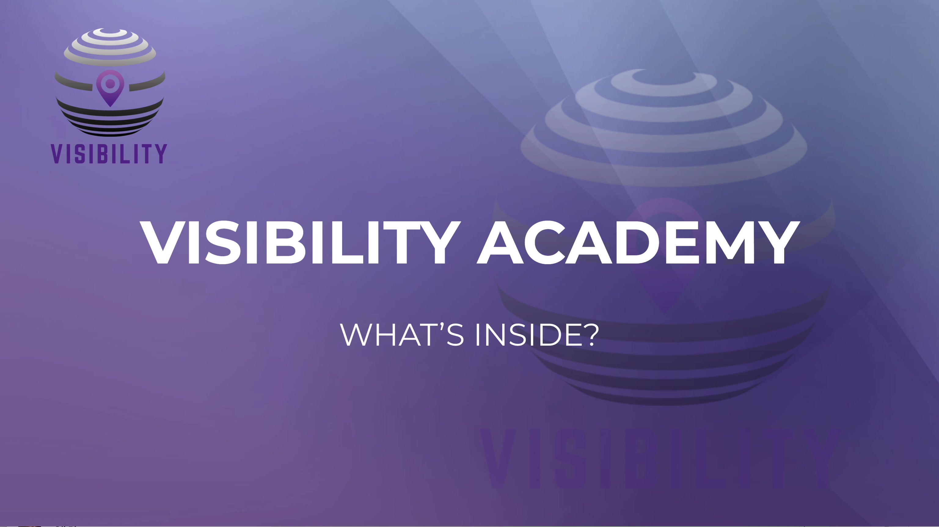 Visibility Academy